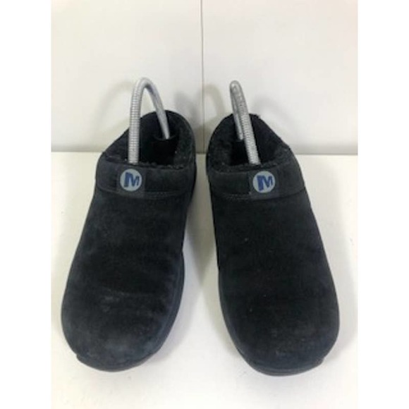 Merrell | Shoes | Merrell Encore Ice 4 Slip On Leather Wool Clog ...